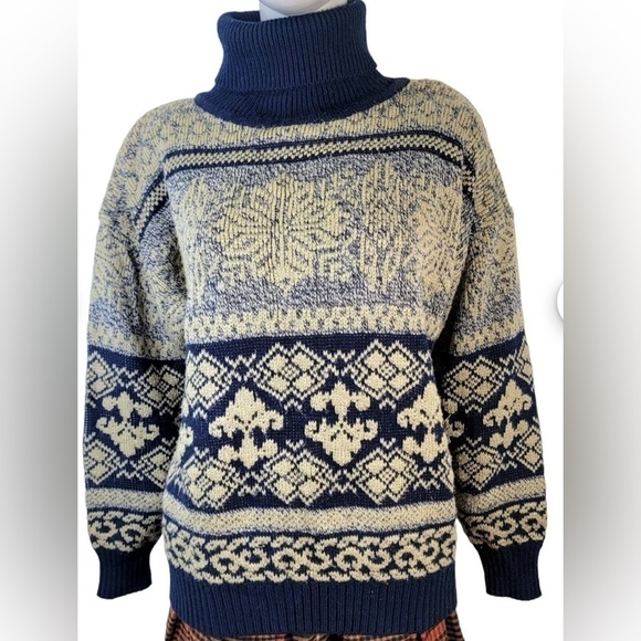 The Limited | Sweaters | Vintage Express 8s Fair Isle Snowflake Sweater ...